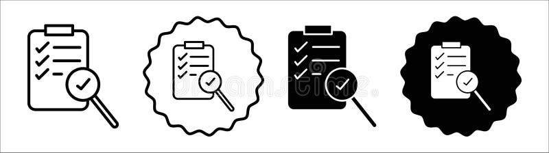Quality Check Icon Symbol Set Collection. Quality Check Simple Vector ...