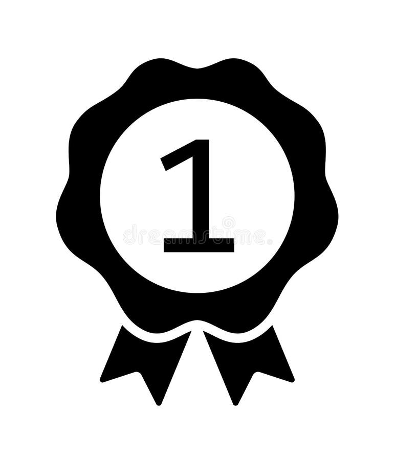 First Badge Vector, Winner Logo. Stock Vector - Illustration of ...