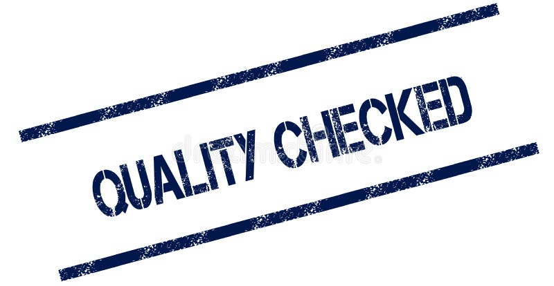 QUALITY CHECKED Stamp. Sticker. Seal Stock Illustration - Illustration ...