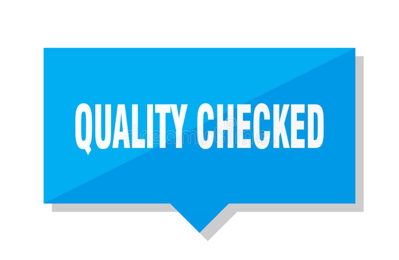 Quality checked price tag stock vector. Illustration of seal - 117710559