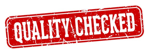 Quality Checked Rectangular Sign. Quality Checked Stamp Stock Vector ...