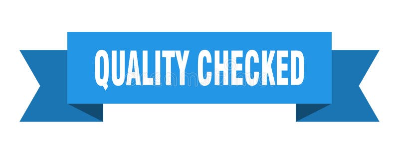 Quality checked ribbon. stock vector. Illustration of checked - 153545372