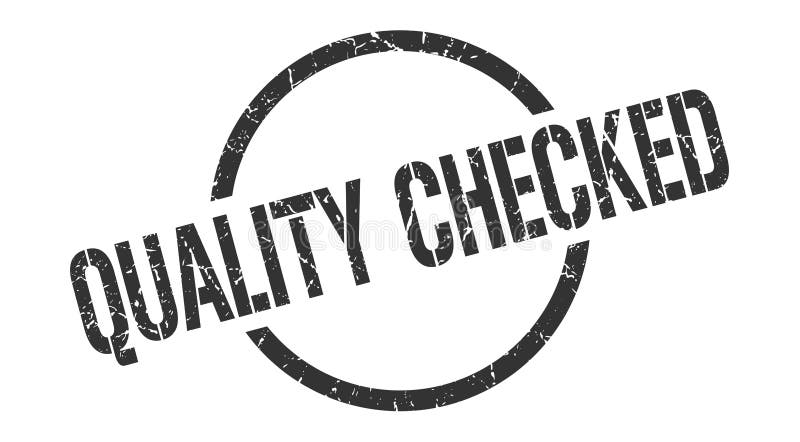Quality Checked Red Grunge Round Vintage Stamp Stock Vector ...