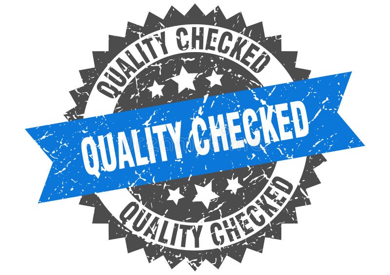 Quality Checked Round Grunge Stamp. Quality Checked Stock Vector ...