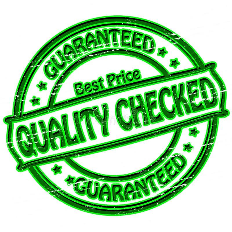 Quality checked passed stock illustration. Illustration of verification ...