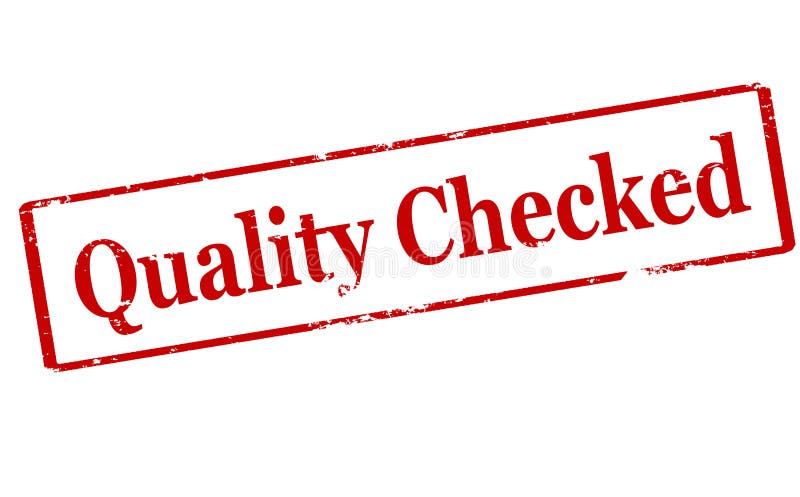 Quality checked passed stock illustration. Illustration of verification ...