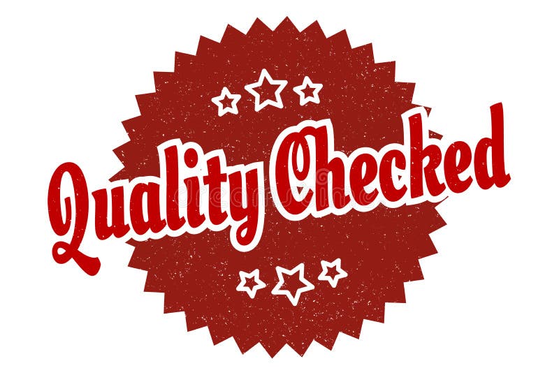 Quality Checked Sign. Quality Checked Vintage Retro Label Stock Vector ...