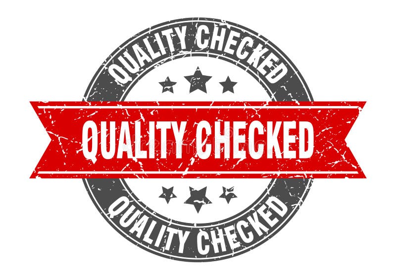 Quality checked stamp stock vector. Illustration of peeler - 162726174