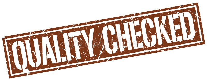 Quality checked stamp stock vector. Illustration of grunge - 120116994