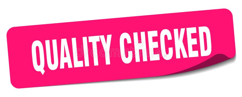 QUALITY CHECKED stock illustration. Illustration of quality - 86666375