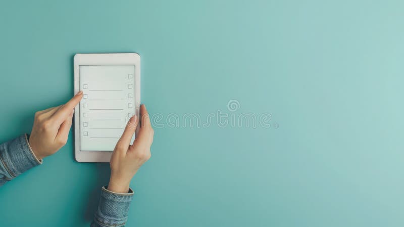 Quality Checklist on Tablet Screen, Ready for Digital Review and ...