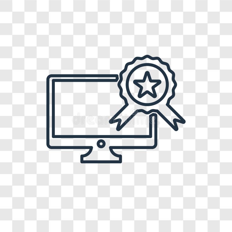 Quality Concept Vector Linear Icon Isolated on Transparent Background ...