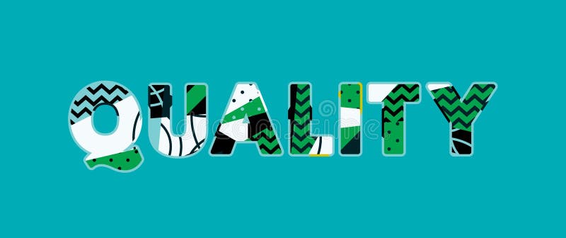 Quality Concept Word Art Illustration Stock Vector - Illustration of ...