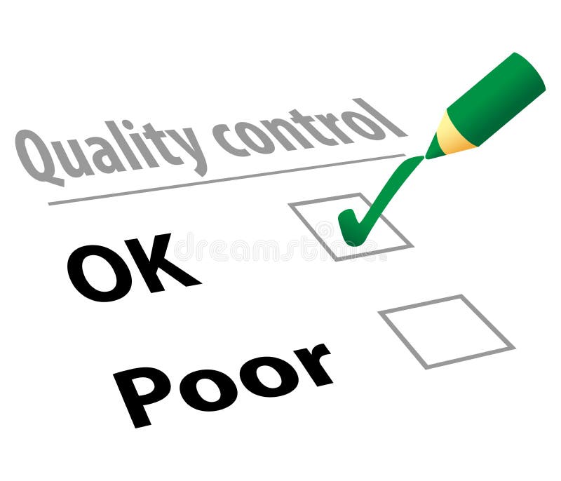 Quality control stock vector. Illustration of card, help - 15592072