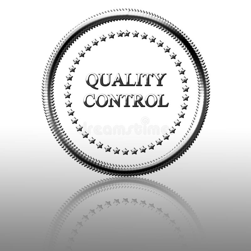 Red quality control stamp stock illustration. Illustration of ...