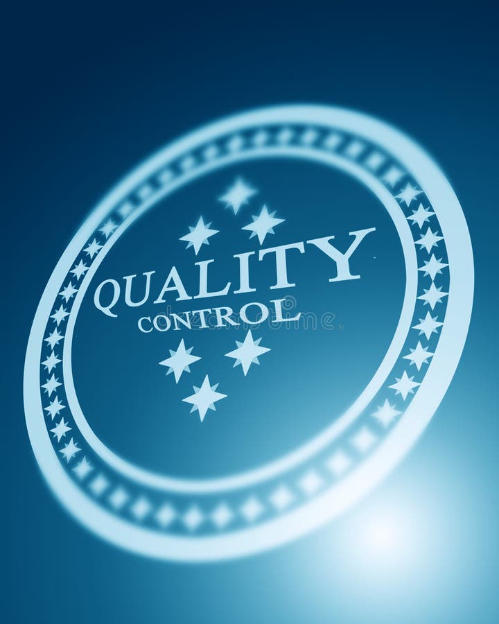 Red quality control stamp stock illustration. Illustration of ...