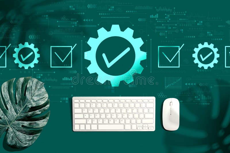 Quality Control Approval with a Computer Keyboard Stock Image - Image ...