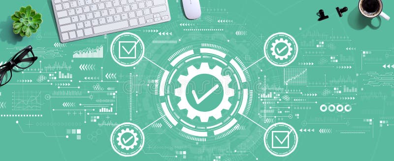 Quality Control Approval with a Computer Keyboard Stock Image - Image ...