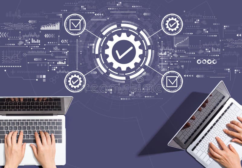 Quality Control Approval with People Working Together Stock ...