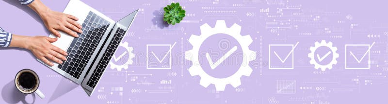 Quality Control Approval with Person Using a Laptop Editorial Photo ...