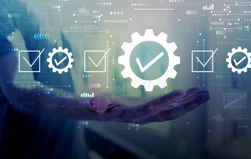 Quality Control Approval with Young Man Stock Photo - Image of holding ...