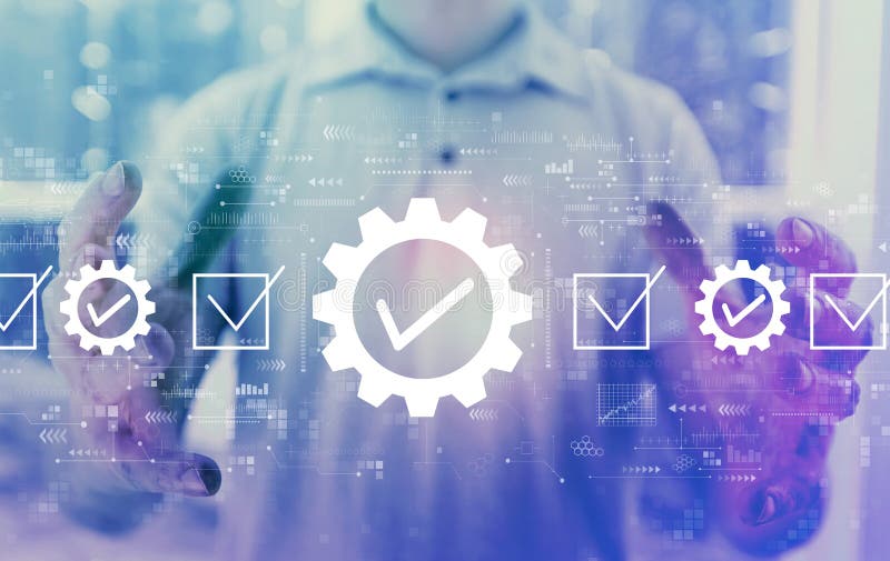 Quality Control Approval with Young Man Stock Photo - Image of business ...