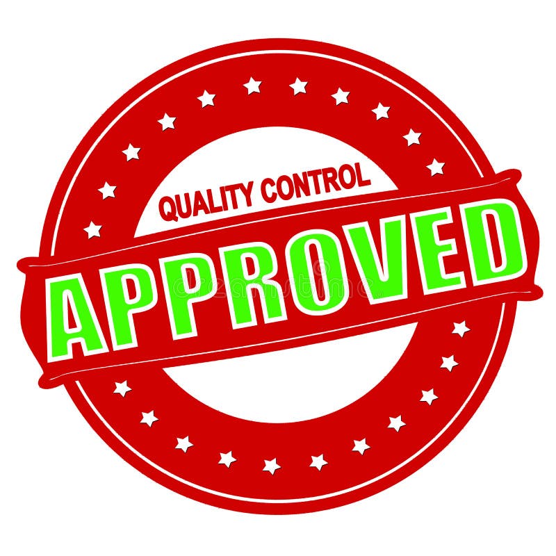 Quality control approved stock illustration. Illustration of approved ...