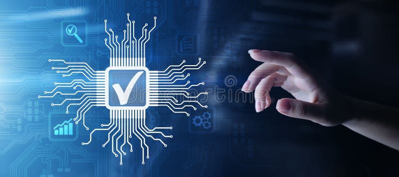 Quality Control Assurance Standards Business Technology Concept. Stock ...