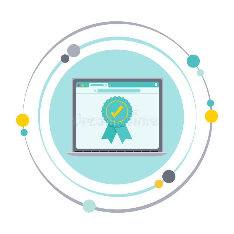 Quality Control Test Achievement Pass Award on Clipboard Illustration ...