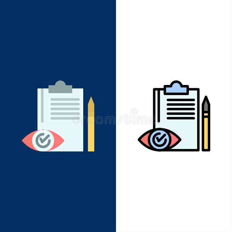 Quality Control, Backlog, Checklist, Control, Plan Icons. Flat and Line ...