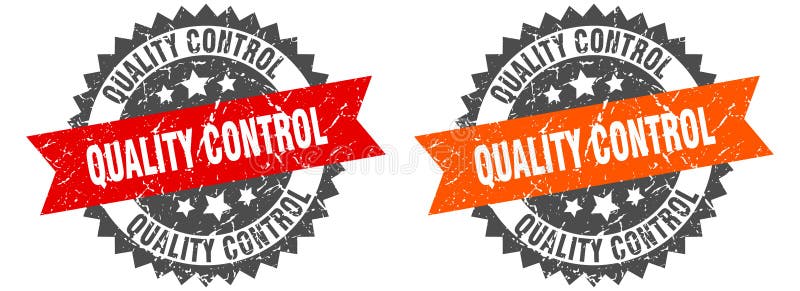 Quality Control Band Sign. Quality Control Grunge Stamp Set Stock ...