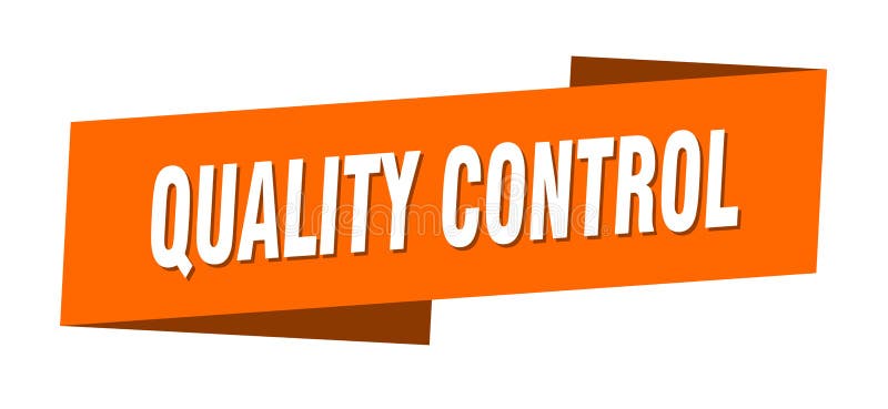 Quality Control Banner Template. Quality Control Ribbon Label Stock ...