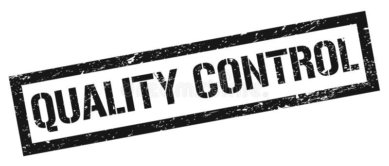 QUALITY CONTROL Black Grungy Rectangle Stamp Stock Illustration ...