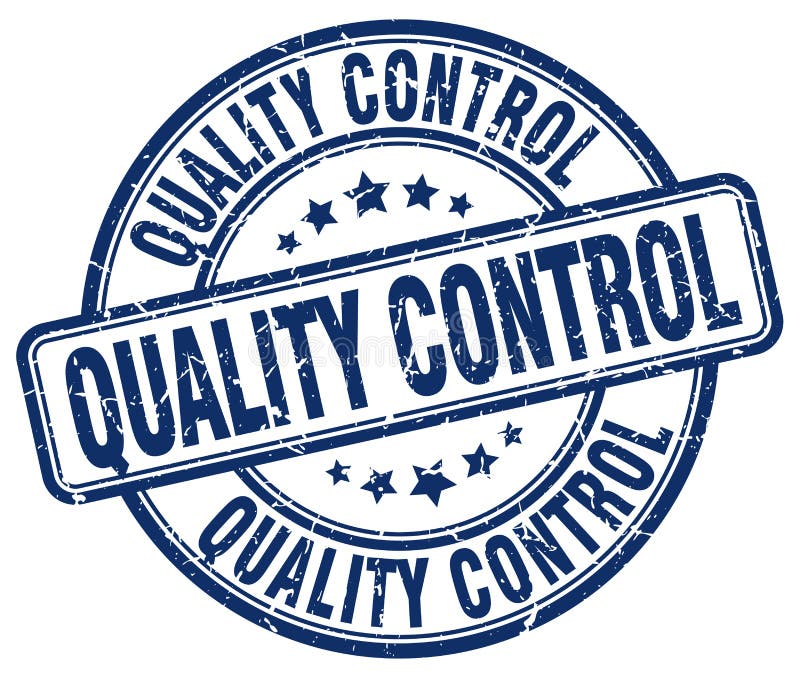 Quality control blue stamp stock vector. Illustration of isolated ...