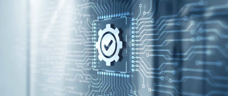 Quality Control Business Technology Concept Stock Illustration ...