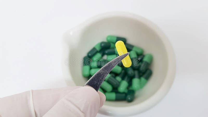 Quality control capsules stock photo. Image of compounding - 120665844