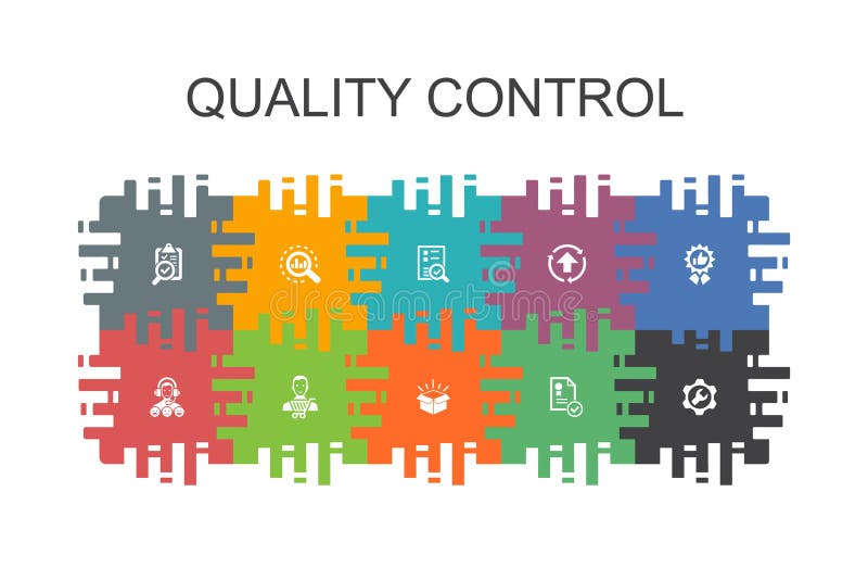 Quality Control Infographic Circle Stock Vector - Illustration of icon ...