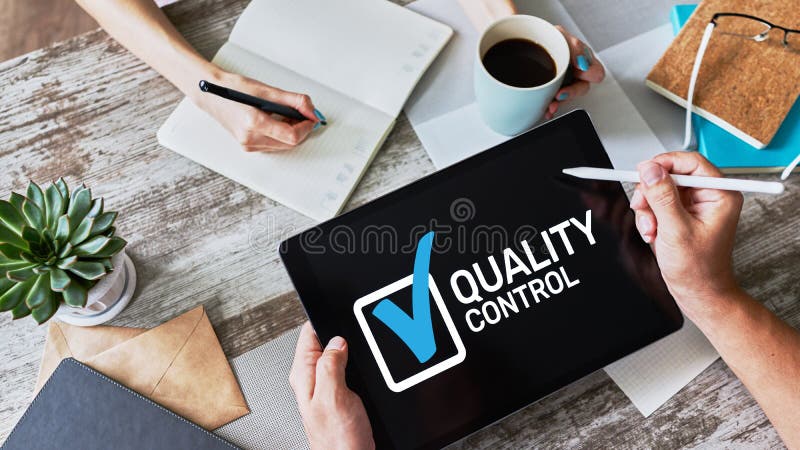 Quality Control Check Box on Device Screen. Standards, Certification ...