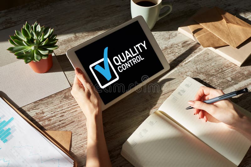 Quality Control Check Box on Device Screen. Standards and Certification ...