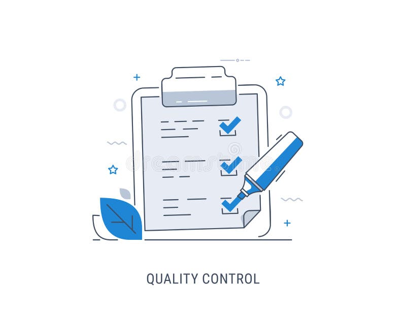 Business Quality Control Checklist Stock Vector - Illustration of ... Business Quality Control Checklist Stock Vector - Illustration of ...
