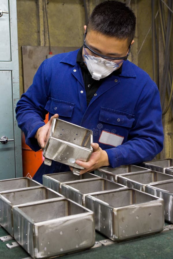 Quality control checking stock image. Image of examine - 9928533