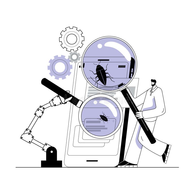 The Quality Control Department is Looking for Errors in the Mobile ...