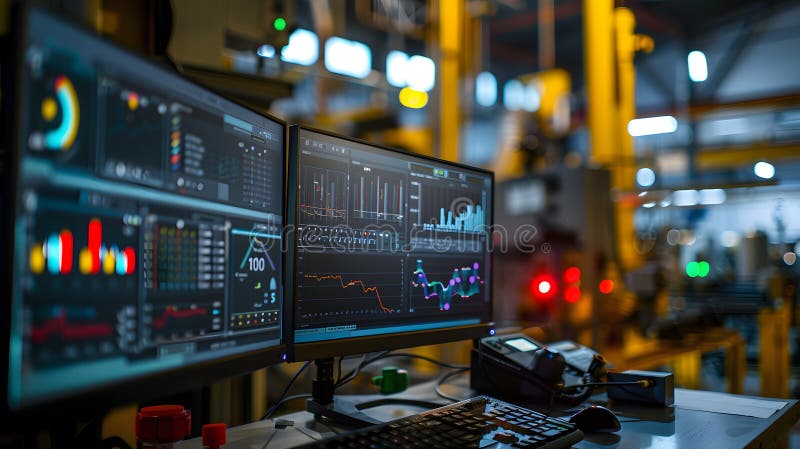 Quality Control, Digital Dashboard Showing Real-time Quality Control ...