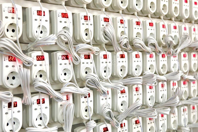 Quality Control of Electronic Devices at the Stand. Manufacture of ...