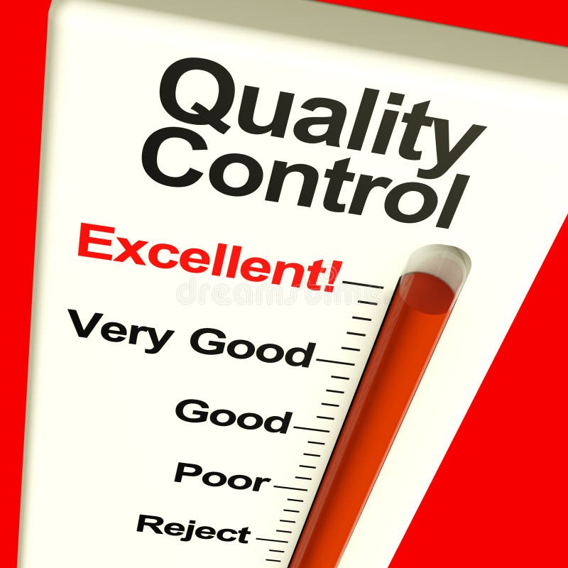 Quality Control Excellent Monitor Stock Illustration - Illustration of ...
