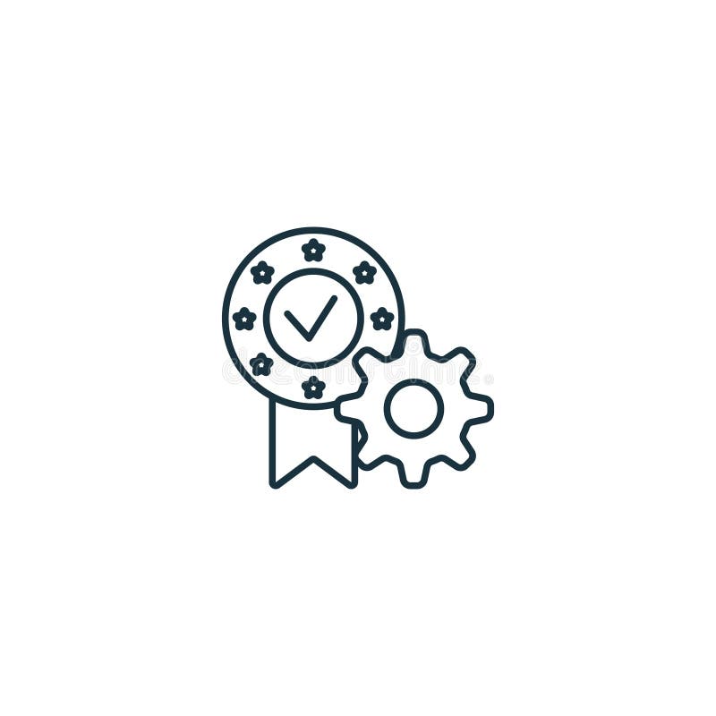 Quality Control Icon Monochrome Simple Sign From Operation Management
