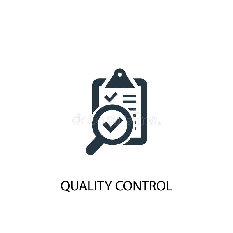 Quality Control Icon Concept Stock Vector - Illustration of emblem ...