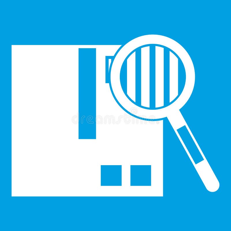 Quality control icon white stock vector. Illustration of design - 96433393