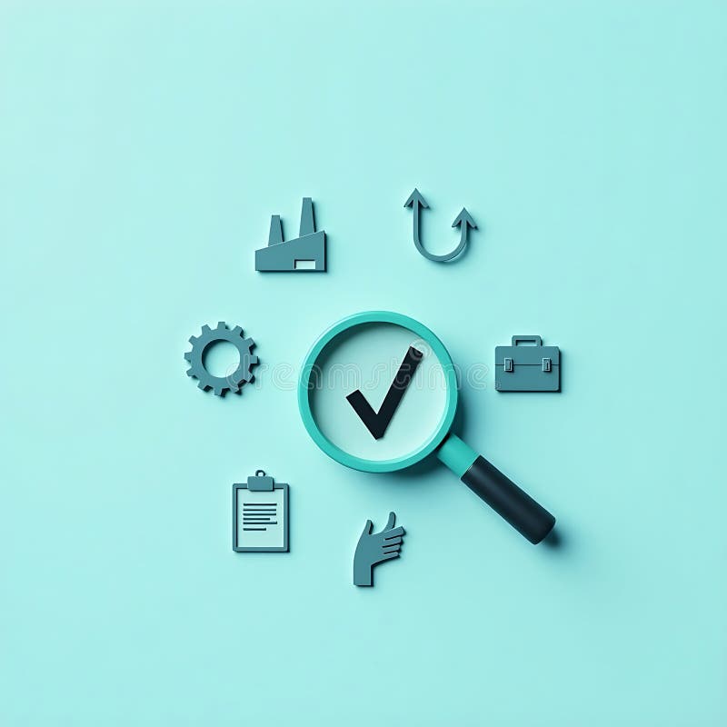 Quality Control and Industrial Process Improvement Stock Illustration ...