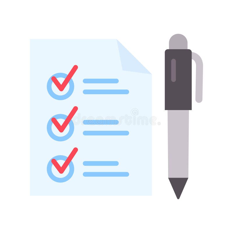 Quality Control and Inspection Icon. Excellent Quality Survey Checklist ...